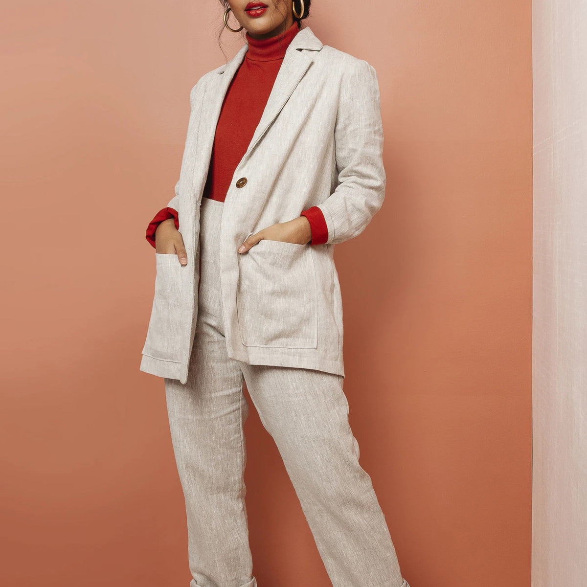 Friday Pattern Company Heather Blazer – Fringe Fabrics