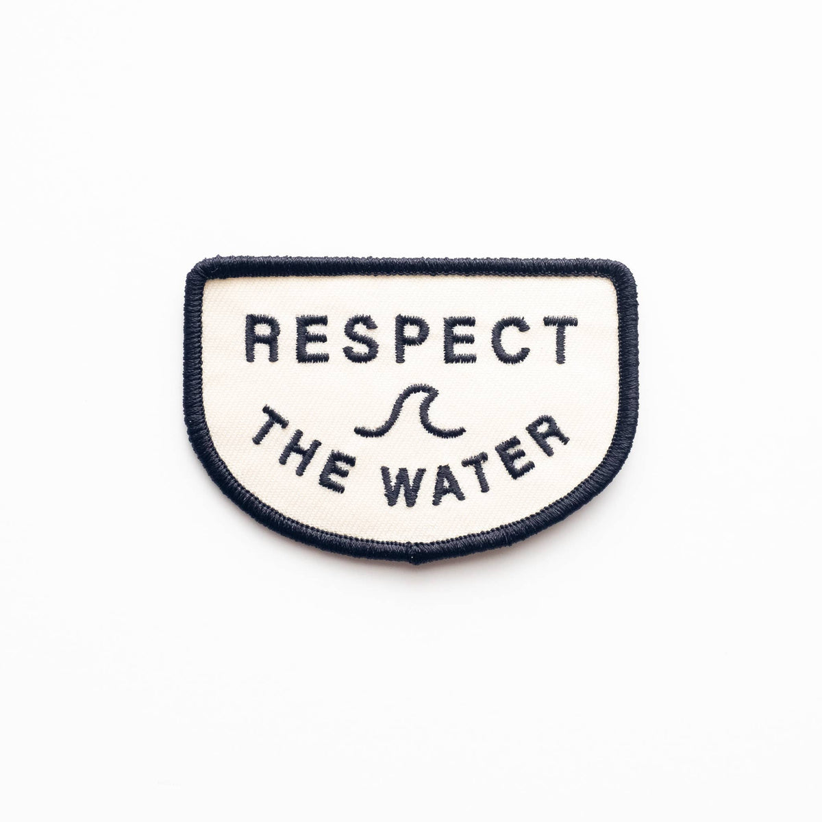 Respect the Water Embroidered Iron on Patch – Fringe Fabrics